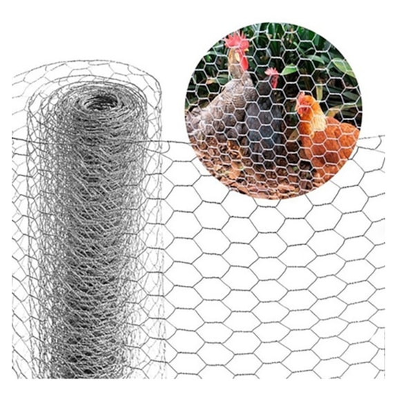 TELA HEX VIVEIRO 1/2" X 1 M - BWG 24 COM 1 PC - Baupower